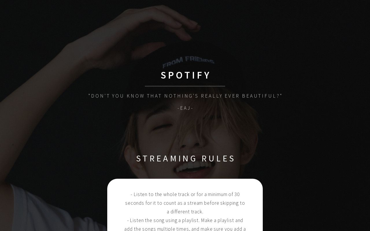 eaJ Team Streaming Guide - Spotify